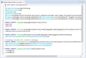 Impex Editor – hybrismart | SAP Commerce Cloud under the hood | SAP hybris